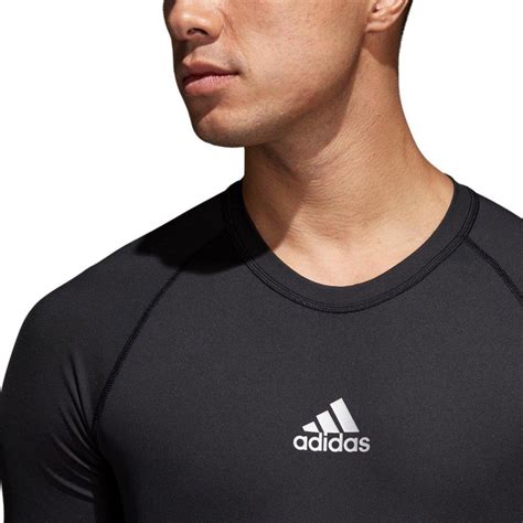 adidas Alphaskin Sport SS TShirt BLACK - RUGBY CLOTHING