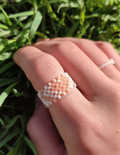 кольцо сердечко из бисера | Jewelry, Beads, Rings