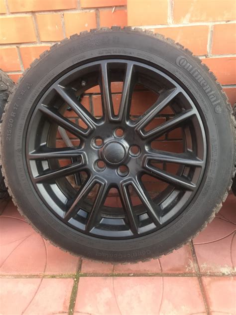 Шины зимние шипованные Continental 215/50 R17, литые диски Форд 7Jx17 ...