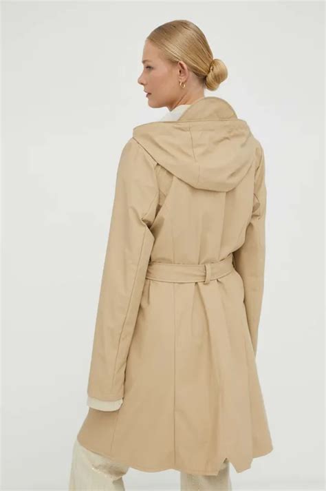 Дождевик Rains 18130 Curve Jacket женский цвет бежевый переходной 18130 ...