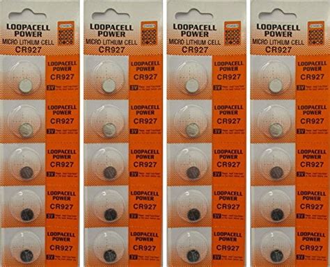 20 Pcs 927 Batteries (CR927/ DL927/ E-CR927) Lithium 3v (4 Packs of 5 ...