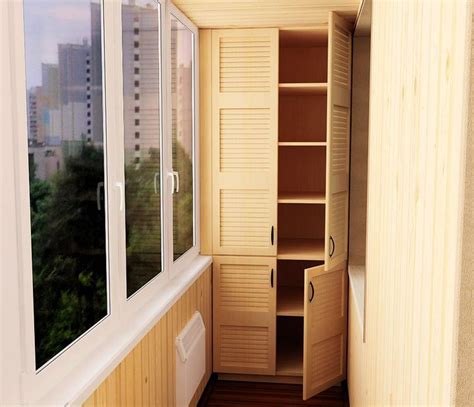 Традиционные распашные двери в шкафу на балконе | Balcony decor, Diy ...