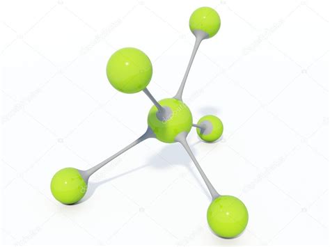 Light green molecule — Stock Photo © Mishchenko #2113217