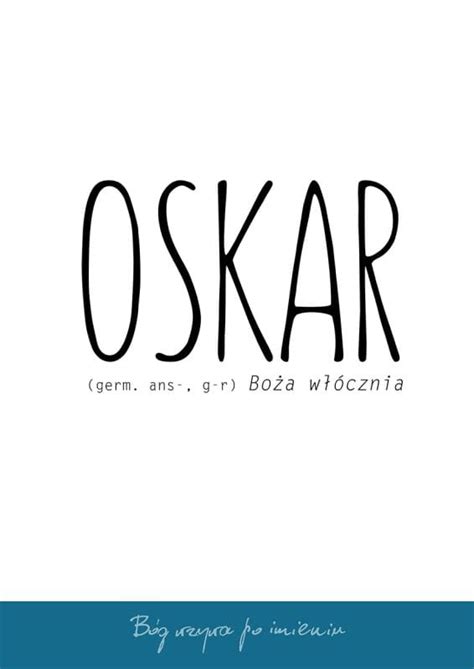 Oskar 1 | sklep bógdom