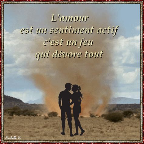 L'amour est un sentiment actif...