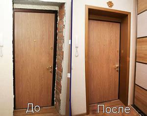 чем сделать добор на входной двери