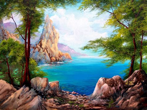 Художник Кораблева Елена Николаевна. Море. Холст, масло, 40х60, 2019 ...