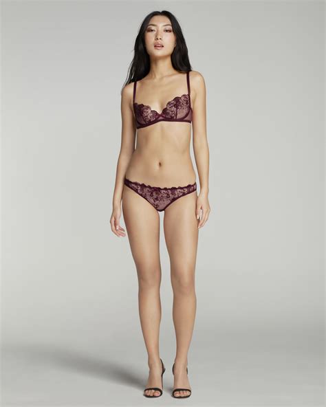 Бордовые прозрачные классические трусы Jayce Agent Provocateur – нет в ...
