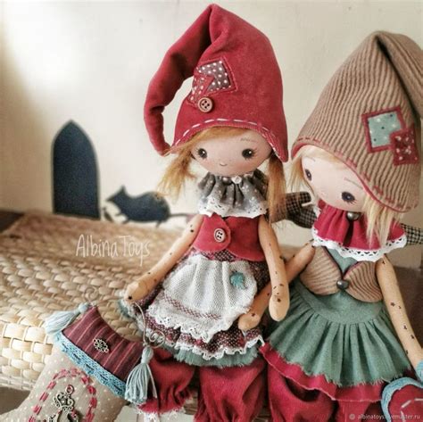 Домовята.Домовой гном.Текстильная чердачная кукла.Оберег.Doll в ...