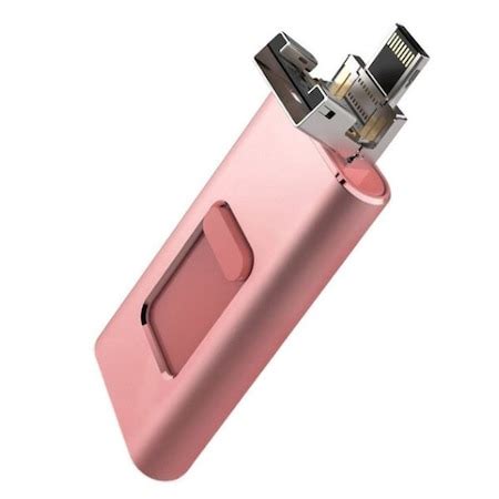 USB памет, Флашка, 4 в 1, Micro USB, TYPE C, Lightning, Съвместим ...