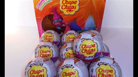 Открываем шоколадные шары Чупа Чупс Тролли Chupa Chups Trolls - YouTube