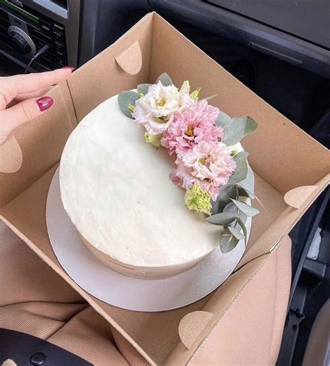 Торт с живыми цветами | Desserts, Cake, Food