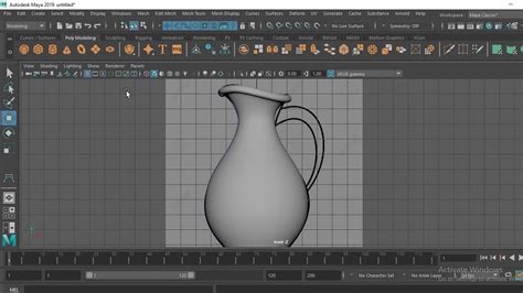 maya tutorial for beginners Jug Modeling Using Nurbs - YouTube