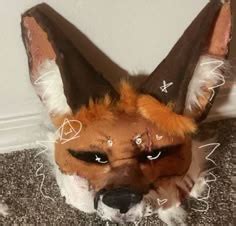 NOT MINE | Felt animal masks, Animal masks, Cat mask