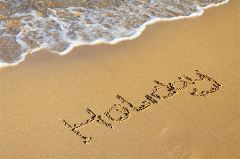 Word Holiday In Sand Free Stock Photo - Public Domain Pictures