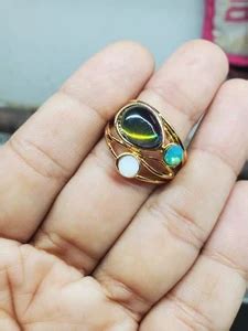 Кольцо женское многослойное с лунным камнем, изящное ювелирное изделие ...